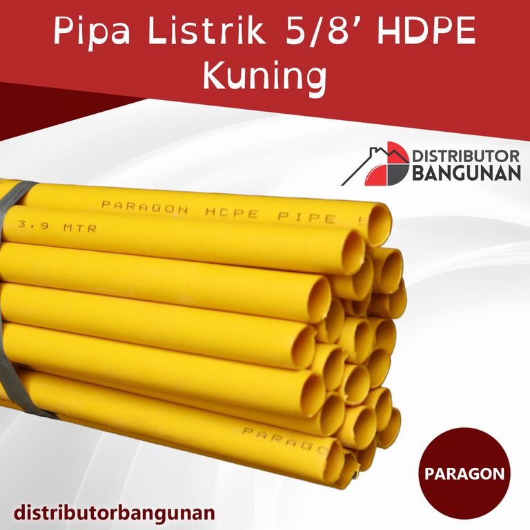 Jual Pipa Listrik 5/8 HDPE Kuning PARAGON | Shopee Indonesia