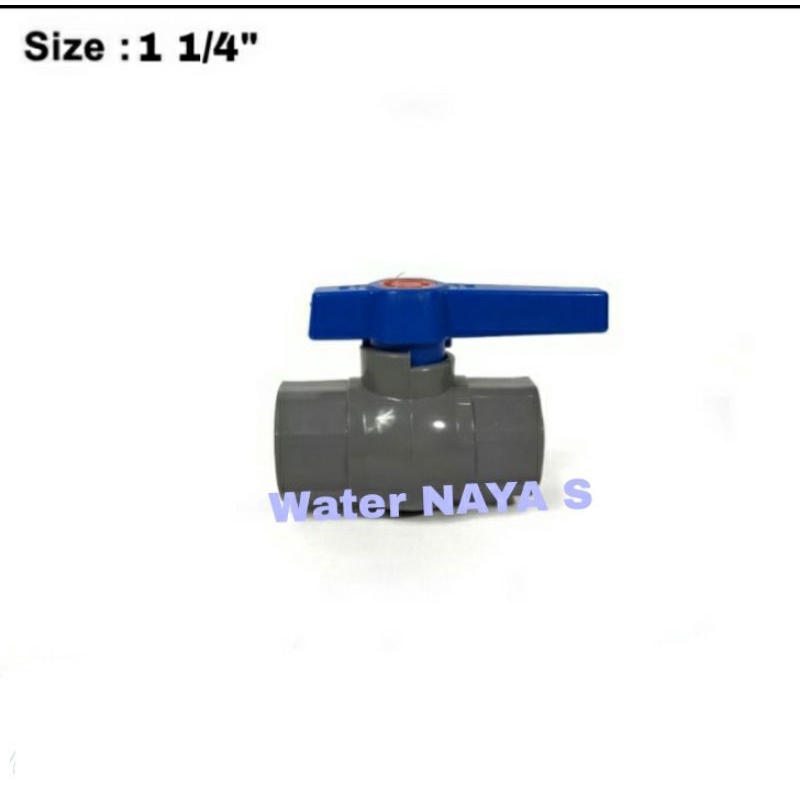 Jual Ball Valve PVC 11/4 Inch Frap Stop Kran PVC 11/4"Frap | Shopee ...