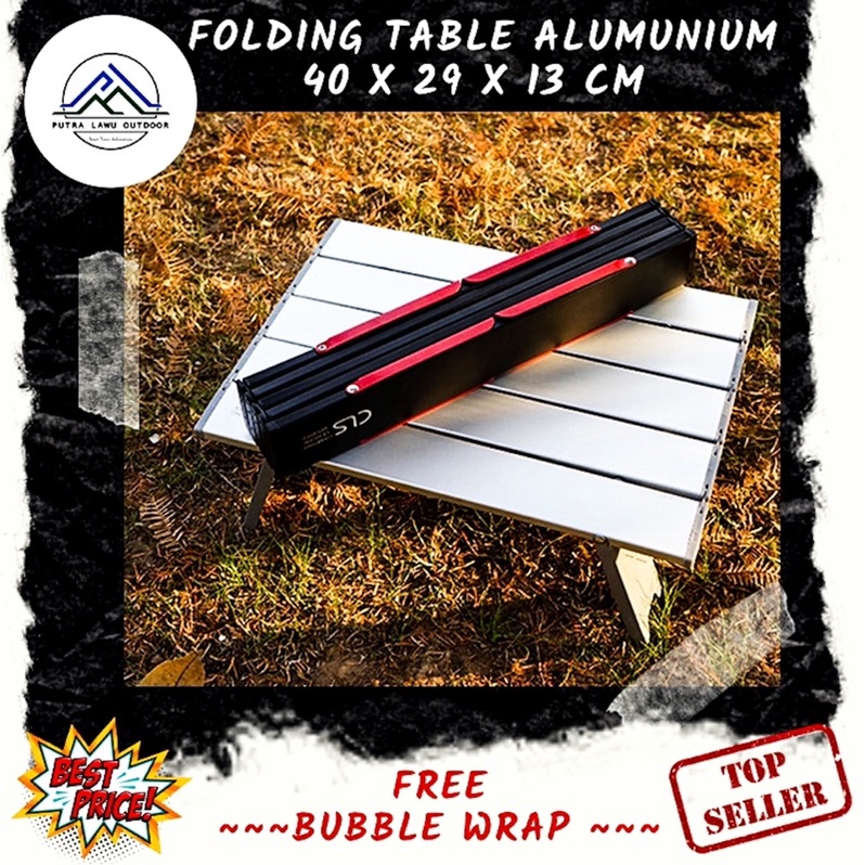Jual MEJA LIPAT MINI PORTABLE ALUMUNIUM 40x29x13CM OUTDOOR GUNUNG ...