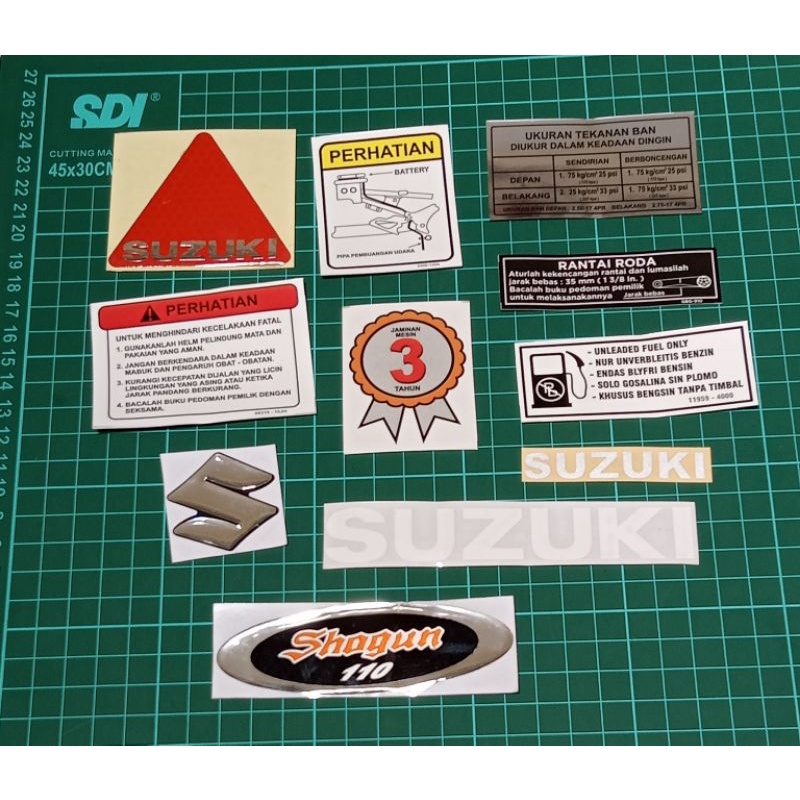 Jual Stiker Pelengkap Stiker Rangka Suzuki Shogun Kebo Shogun 110 ...