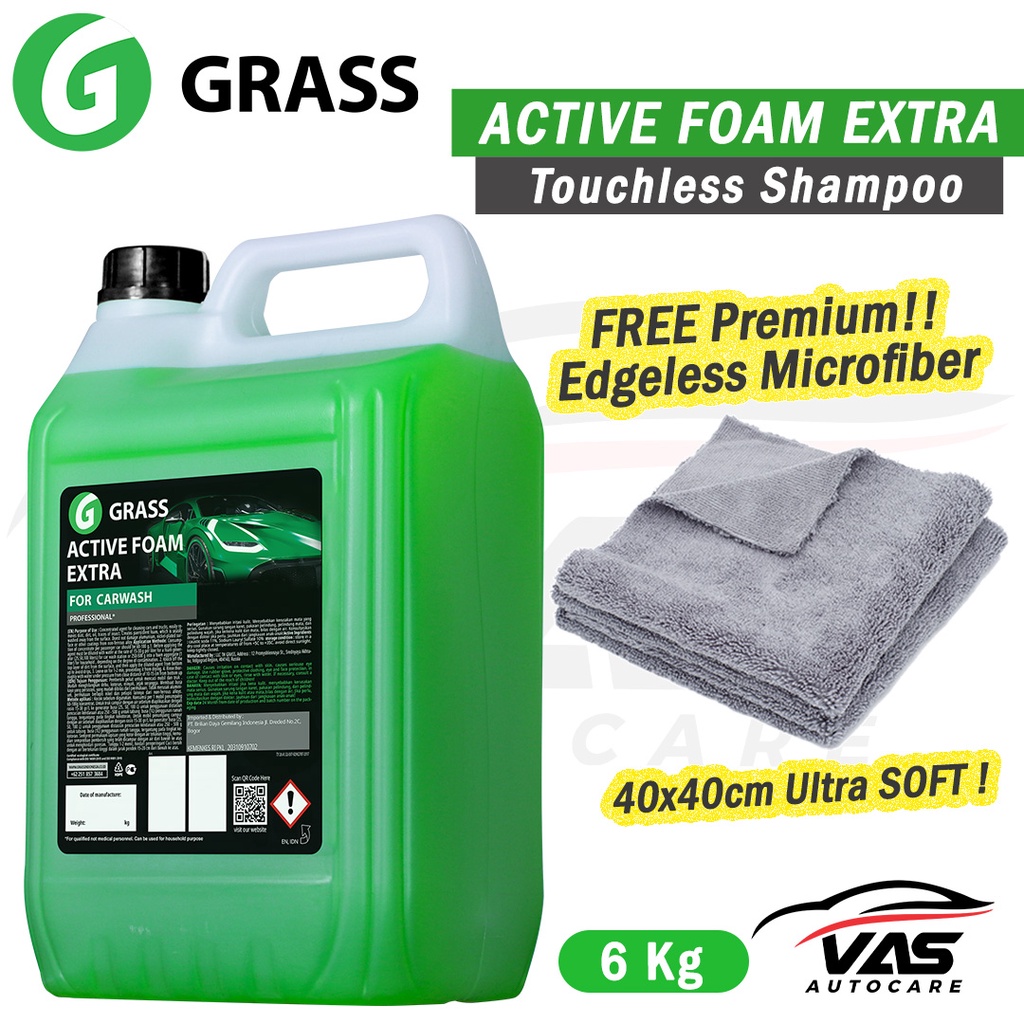 Jual GRASS ACTIVE FOAM EXTRA Touchless Shampoo Sampo 6 Kg - 5 Liter | Shopee Indonesia
