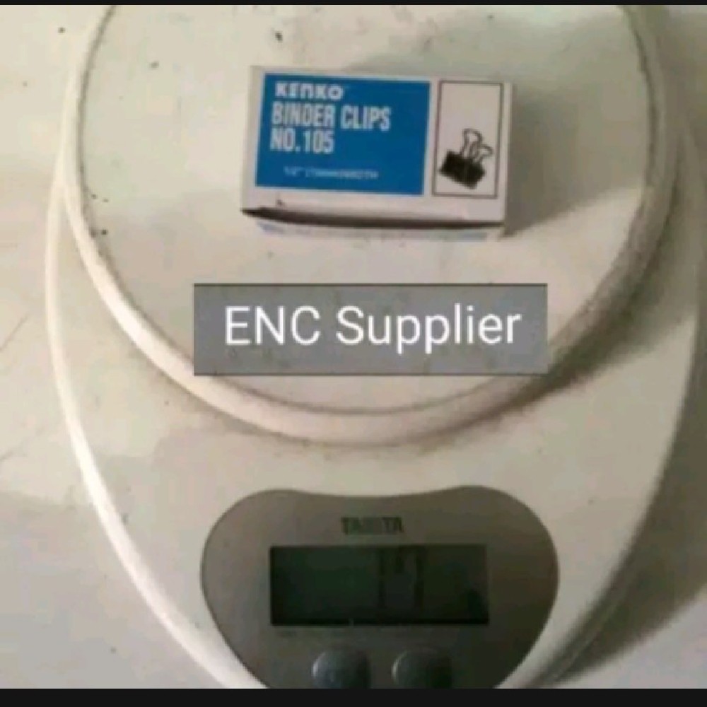 Jual kemasan BUBLEWARP 12 buah KENKO Binder clips no. 105 paper klip ...