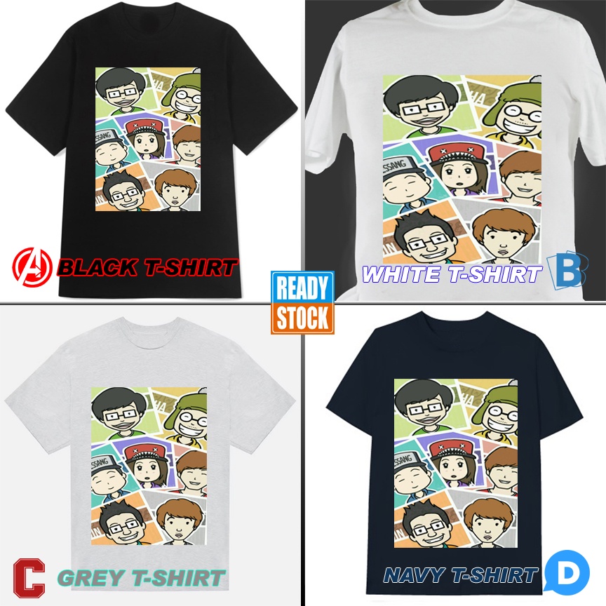 Jual Running Man Korean Chibbi Cartoon Tshirt | Shopee Indonesia