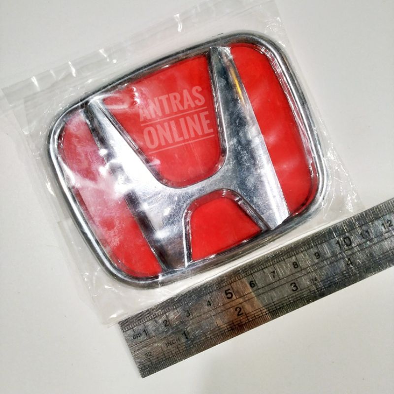 Jual emblem logo Honda mobil - emblem mobil warna krom-merah | Shopee ...