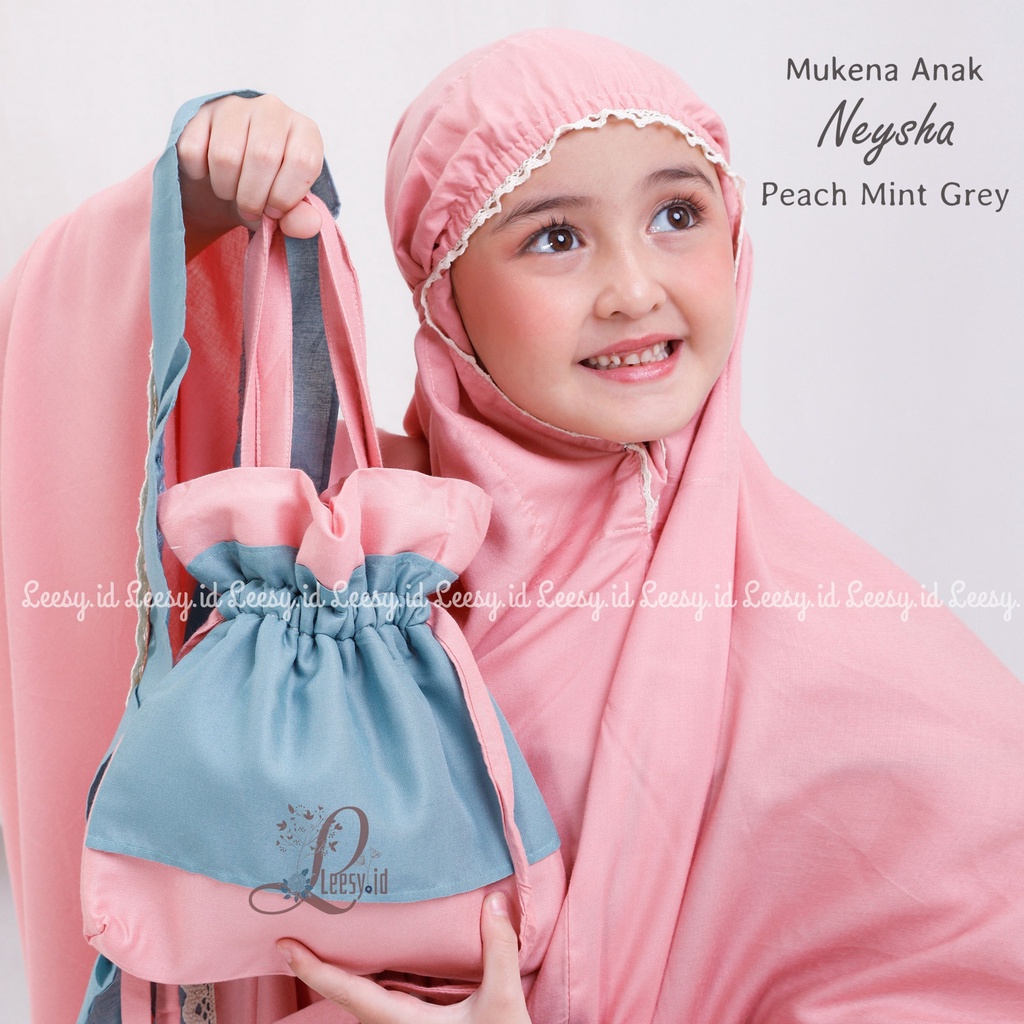 Jual Leesy.id - Mukena Anak Tanggung Rayon kombinasi Neysha | Shopee Indonesia