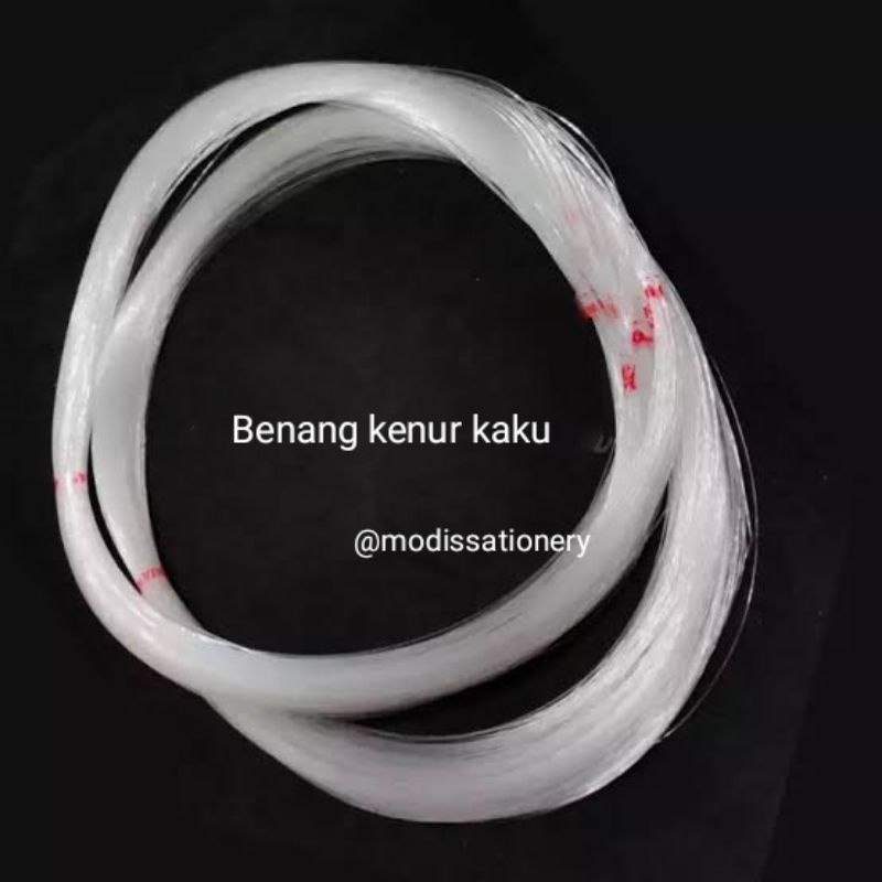 Jual benang tali kenur nilon kaku bahan diy kerajinan tangan | Shopee ...