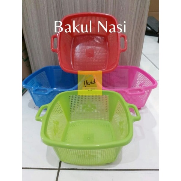 Jual Bakul Nasi Warna Warni Plastik KSB - Bakul Plastik (1 pcs ...
