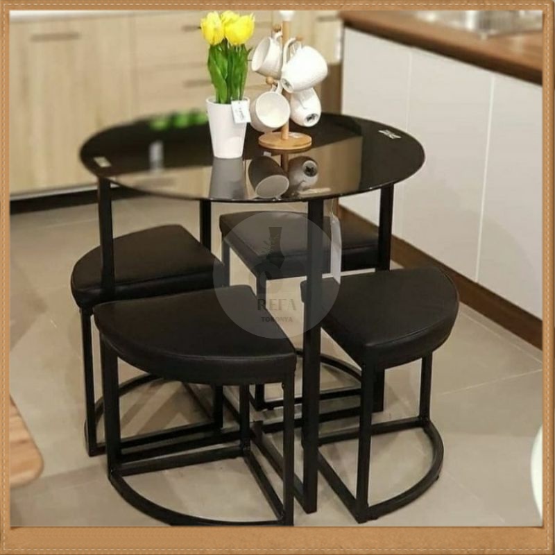 Jual Zeus Meja Makan Set Informa, Meja Makan Minimalis | Shopee Indonesia