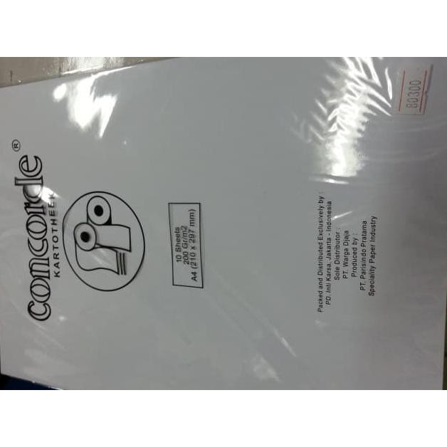 Jual KERTAS CONCORDE A4 200GRAM EXCLUSIVE | Shopee Indonesia
