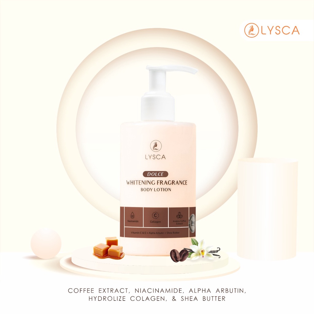 Jual LYSCA Dolce Whitening Fragrance Body Lotion 280gr | Shopee Indonesia