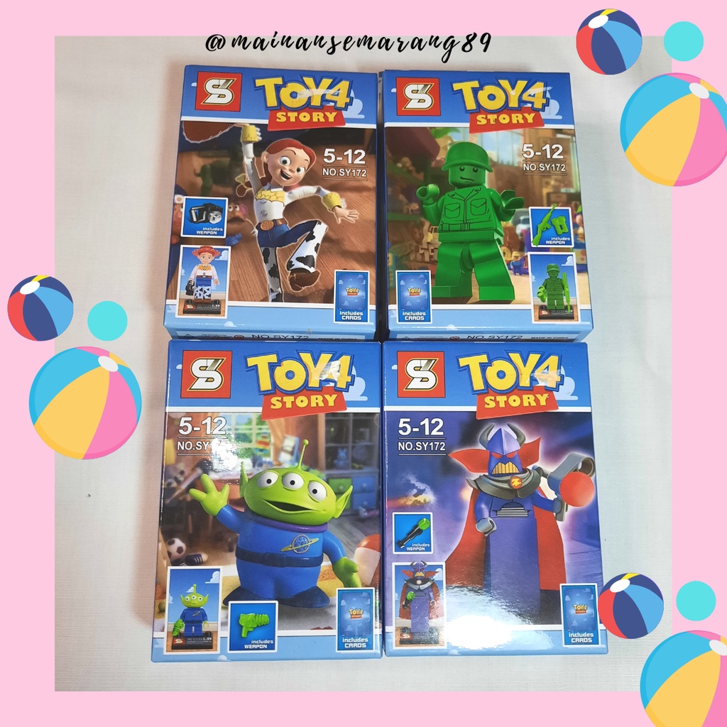 Jual Lego Toy Story 4 ( Jessie, Squeeze Toy Aliens, Sarge, Emperor Zurg ...