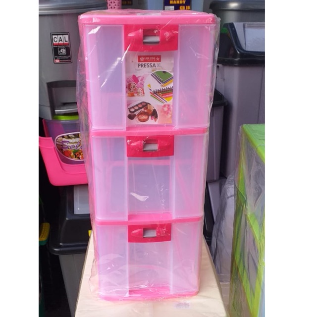 Jual LION STAR - PR-23 PRESSA XL-3 LACI MINI RAK CD DVD SUSUN 3 / LACI ...