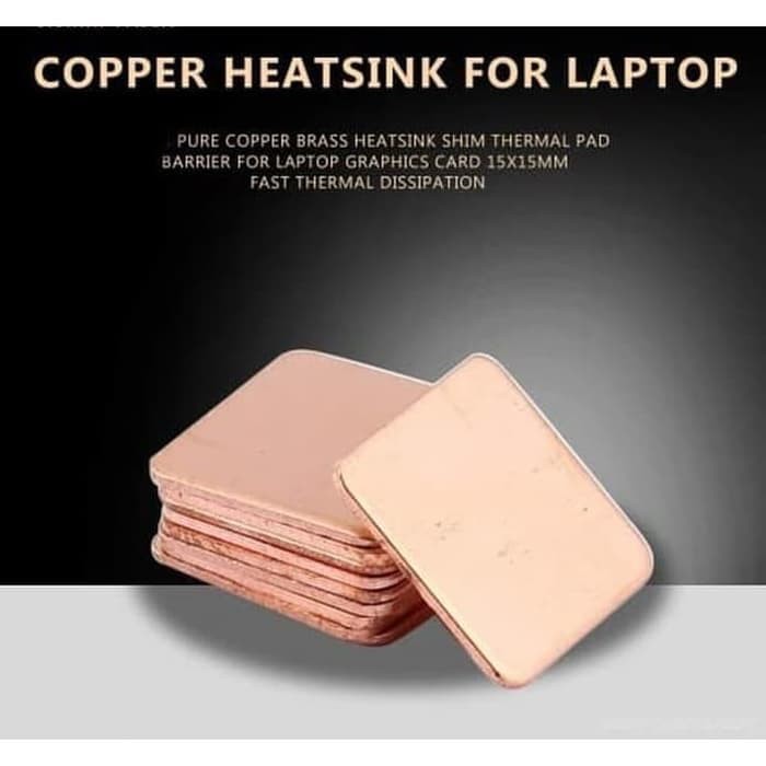 Jual Plat Tembaga Pendingin 0.5mm Copper Heatsink Slim Thermal Pad ...