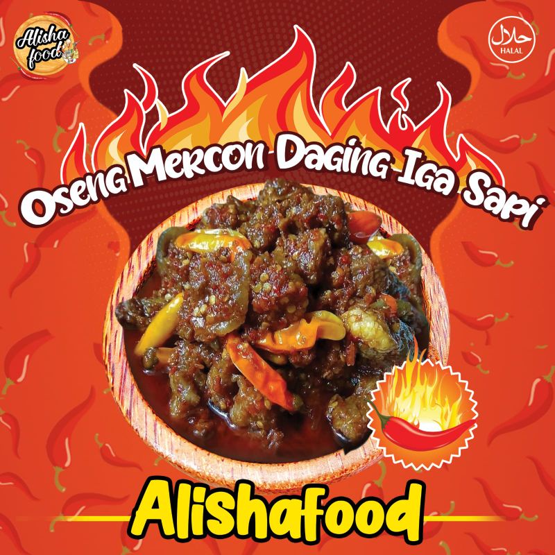 Jual OSENG MERCON/SAMBAL DAGING IGA SAPI 50 Gr | Shopee Indonesia