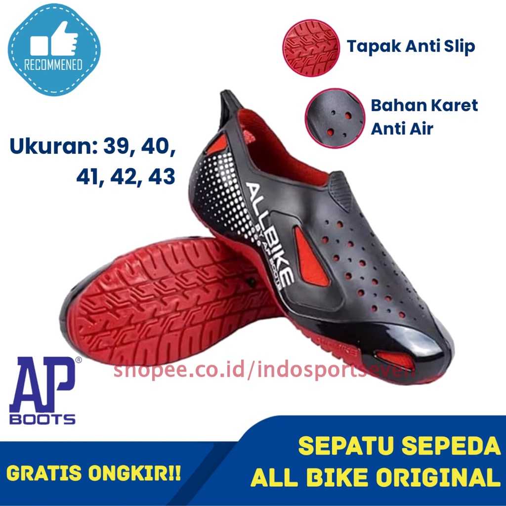 Jual Promo Sepatu Sepeda Motor All Bike AP Boots Hujan Allbike 100% ...