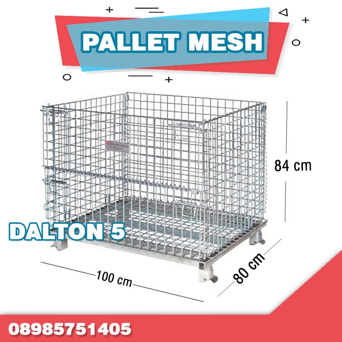 Jual PALLET MESH KERANJANG BESI LIPAT DALTON 5 1200 KG | Shopee Indonesia