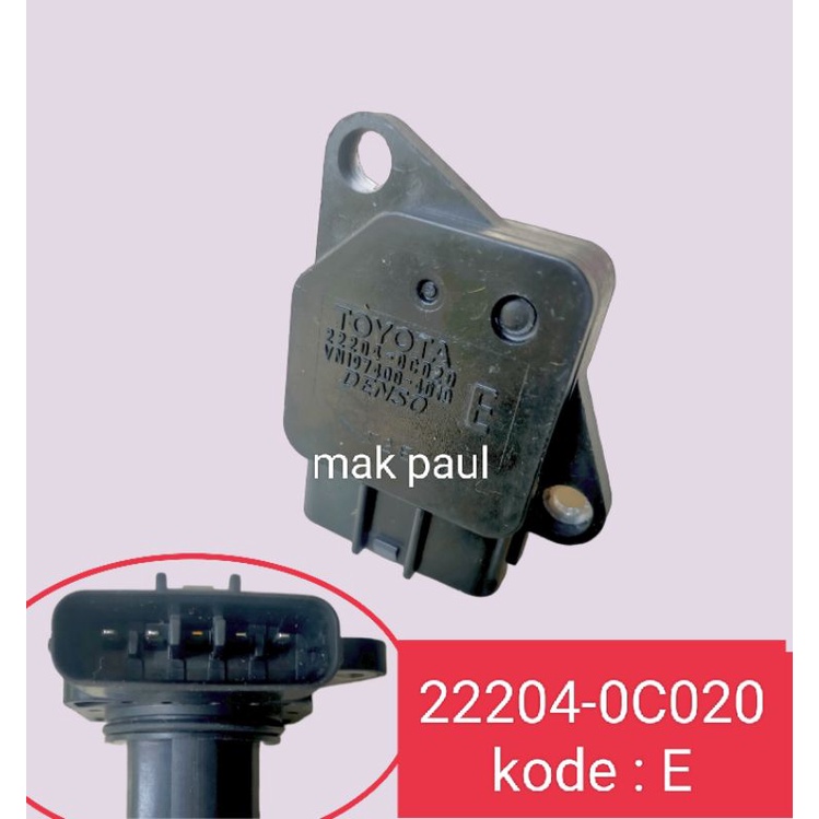 Jual sensor MAF E air flow INNOVA HILUX FORTUNER CAMRY YARIS VIOS ALTIS ORIGINAL | Shopee Indonesia