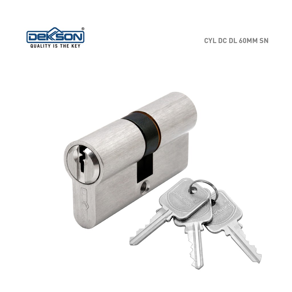 Jual DEKKSON - SILINDER KUNCI/DOUBLE CYLINDER CYL DC DL 60MM SN / PB | Shopee Indonesia