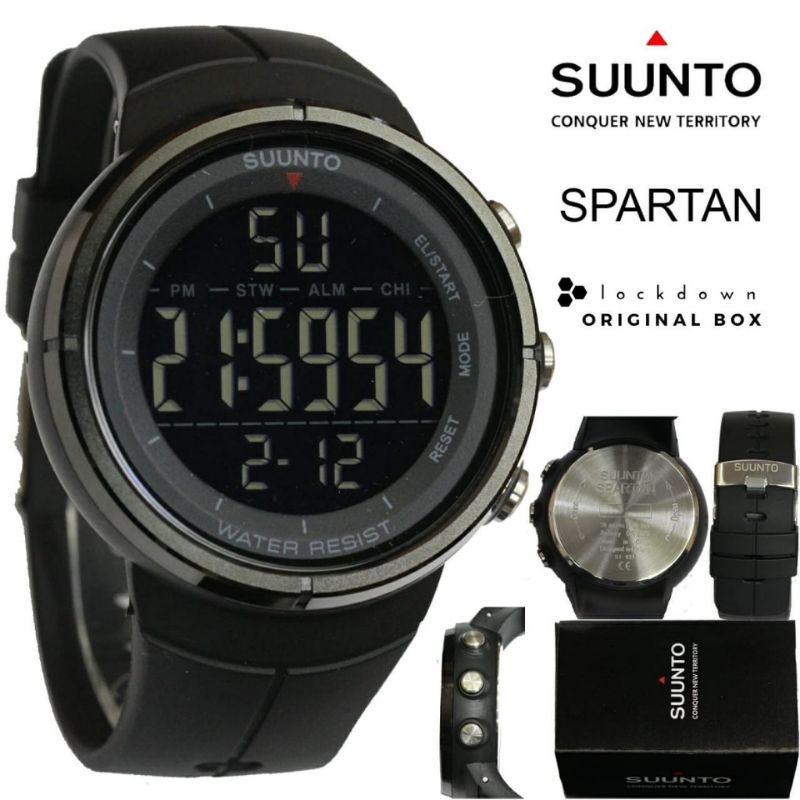 Jual Jam Tangan Sunto Spartan Sporty Lokal Black | Shopee Indonesia