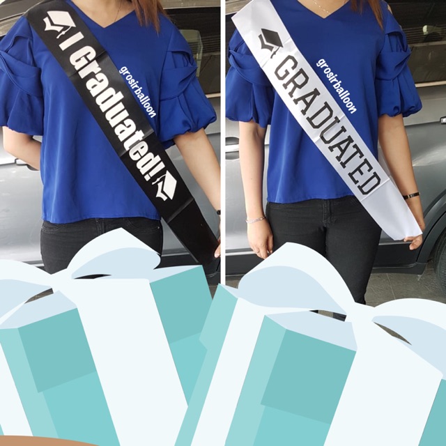 Jual Selempang I Graduated / Sash I Graduated / Selempang Graduation ...