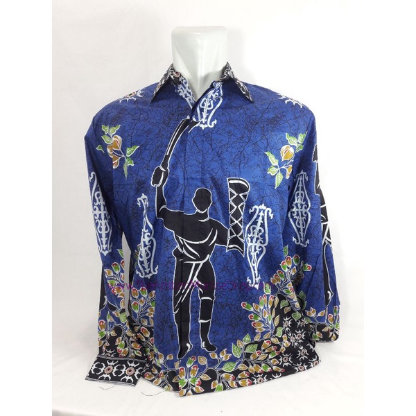 Jual Kemeja Batik Cakalele Motif Pattimura Lengan Panjang | Shopee ...