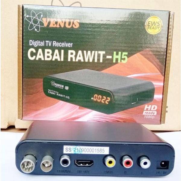 Jual SET TOP BOX DVBT2 PAKET RECEIVER TV VENUS CABAI RAWIT H5 + ANTENA UHF | Shopee Indonesia