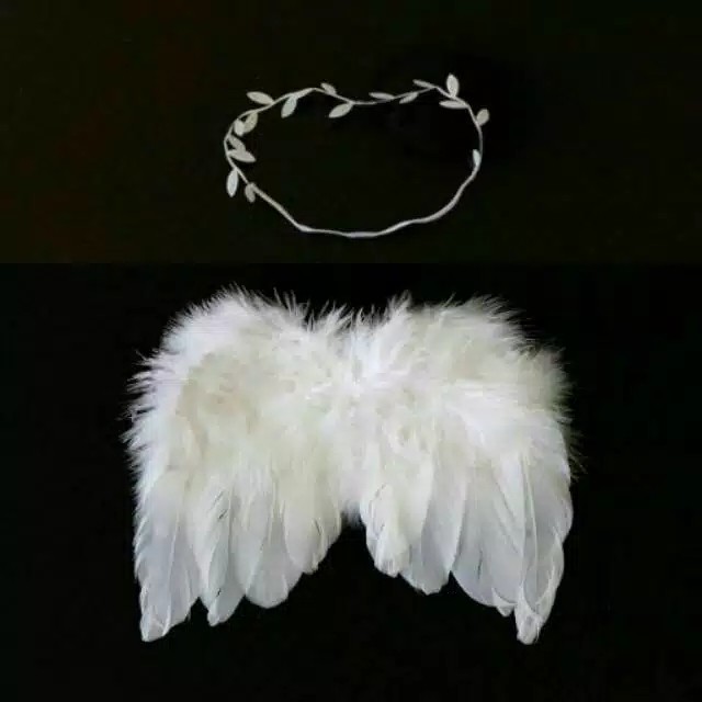 Jual Sayap malaikat dan mahkota bayi properti kostum foto baby angel ...