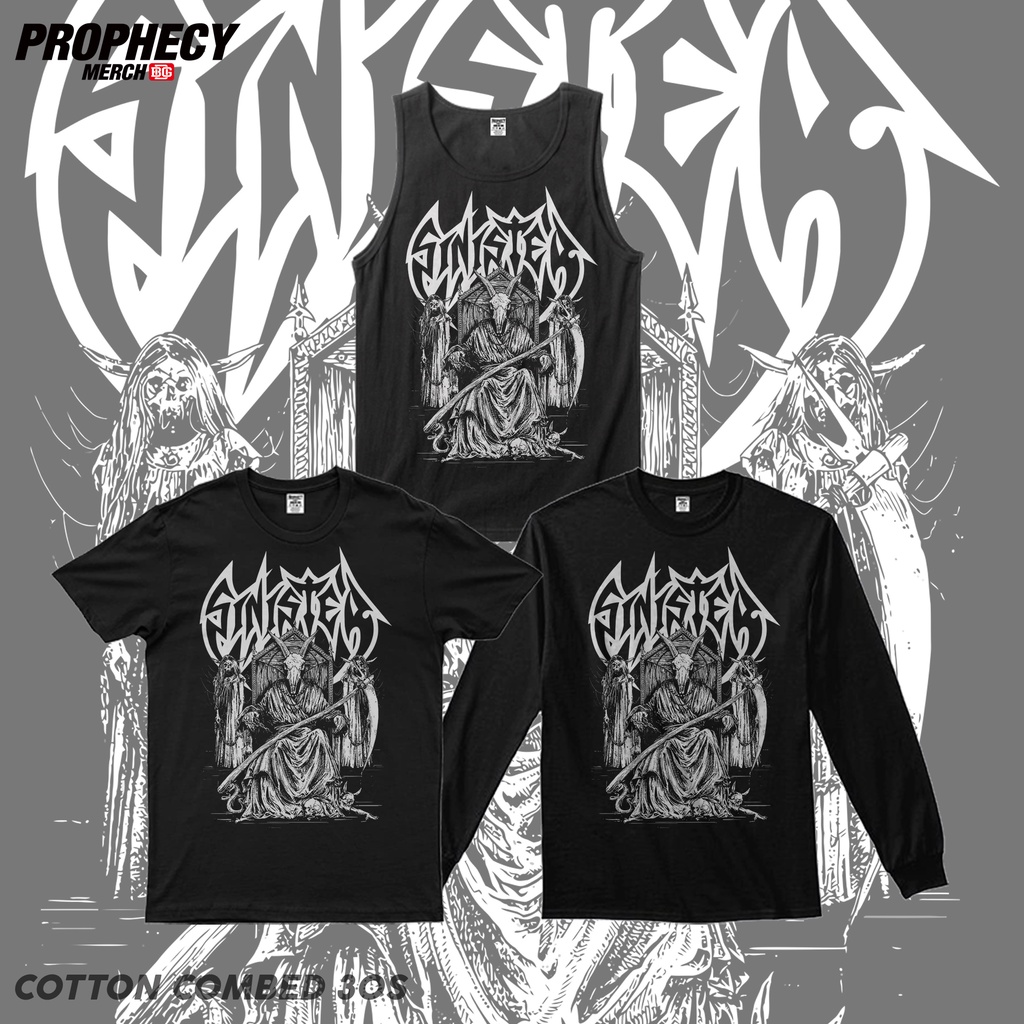 Jual KAOS MUSIC BAND SINISTER / KAOS BAND / KAOS MUSIC / KAOS PRIA ...