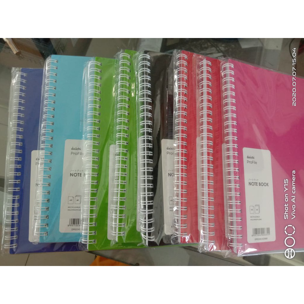 Jual DAIICHI DPR A5 NOTE BOOK 60 SHEET - notebook ring | Shopee Indonesia