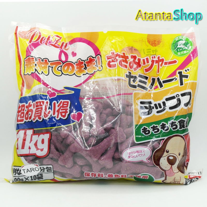 Jual PetZu - 1kg Taro Dog Biscuits biskuit anjing snack cemilan anjing ...
