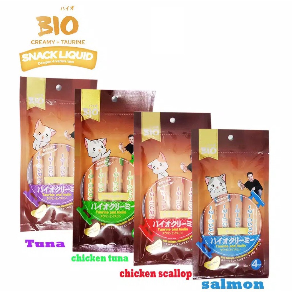 Jual BIO CREAMY Treats For Cat 60 gr | Cemilan Kucing Cair | Snack ...