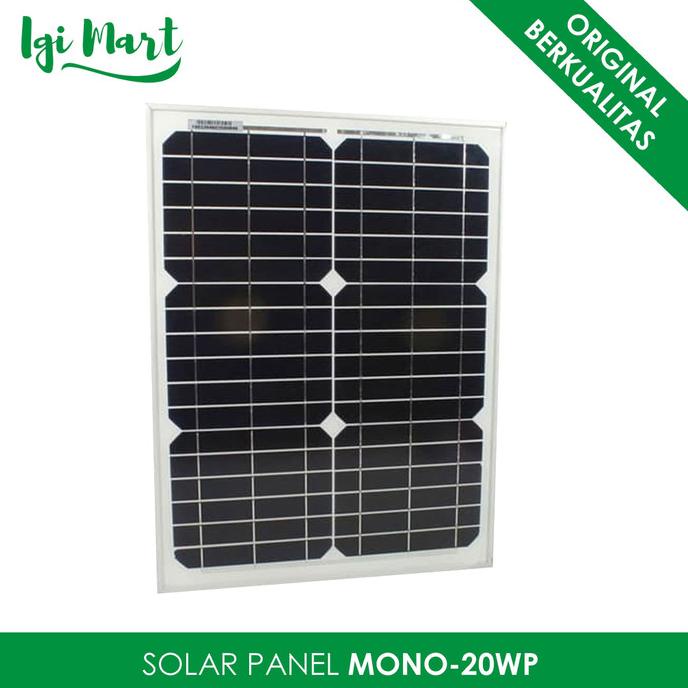 Jual SOLAR PANEL 20 w / SOLAR CELL 20watt / PANEL SURYA 20 WP MONO ...