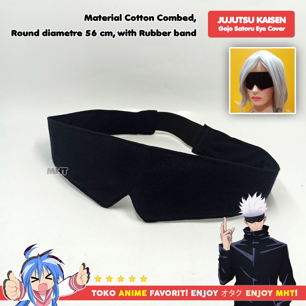 Jual Tutup Mata Gojo Satoru Jujutsu Kaisen Cosplay Kostum Costume Eye ...