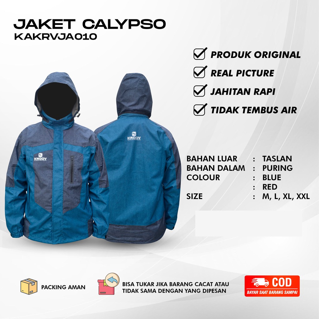 Jual Jaket Gunung Waterproof KROOV Calypso Original | Shopee Indonesia