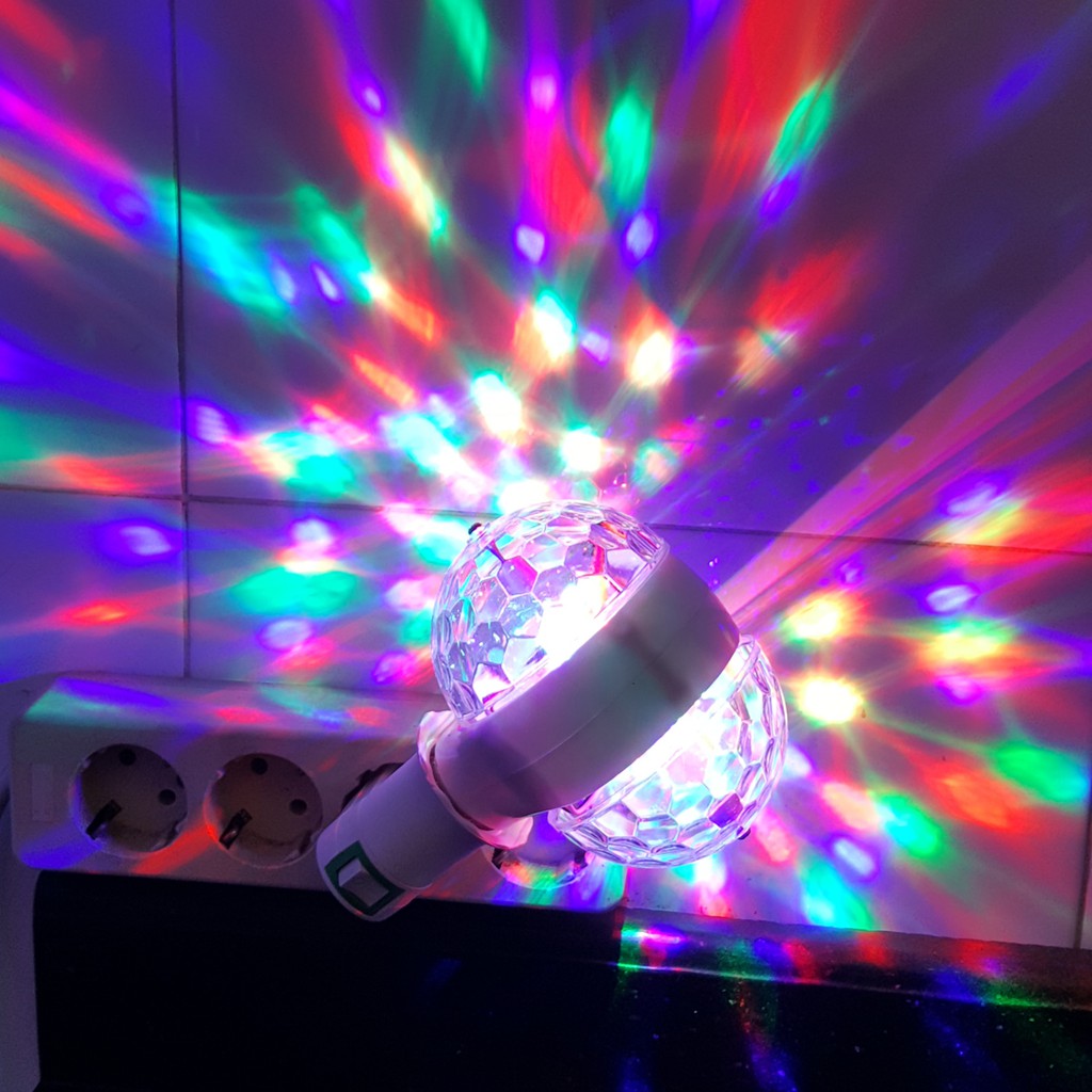 Jual LAMPU LED DISCO DOUBLE 2 SISI FITTING E27 untuk LAMPU HIAS ...