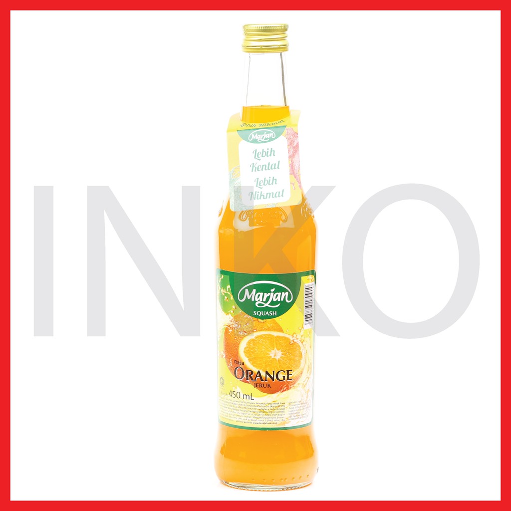 Jual MARJAN SQUASH RASA ORANGE JERUK BOTOL 450ML | Shopee Indonesia