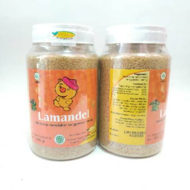 Jual LAMANDEL Botol 200gram Herbal Amandel Sariawan Panas Dalam Radang ...