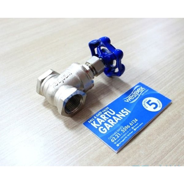 Jual WESTPEX Gate Valve 1/2" ORIGINAL I Stop Kran Besi Air 1/2 inch ...