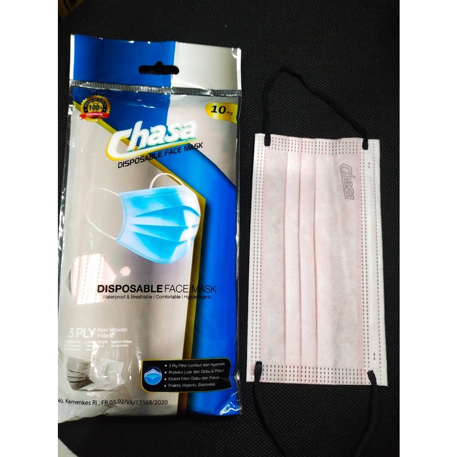 Jual Masker Earloop 3ply 10pc Sachet travel pack | Shopee Indonesia