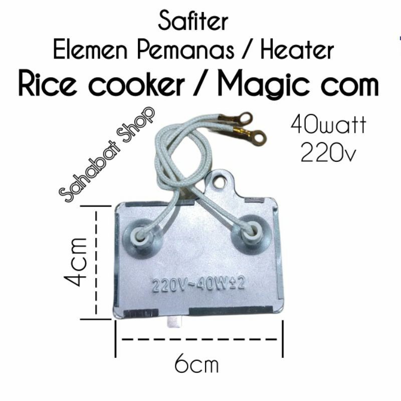 Jual SAFITER ELEMEN PEMANAS HEATER UNTUK MAGIC COM / RICE COOKER 40W ...