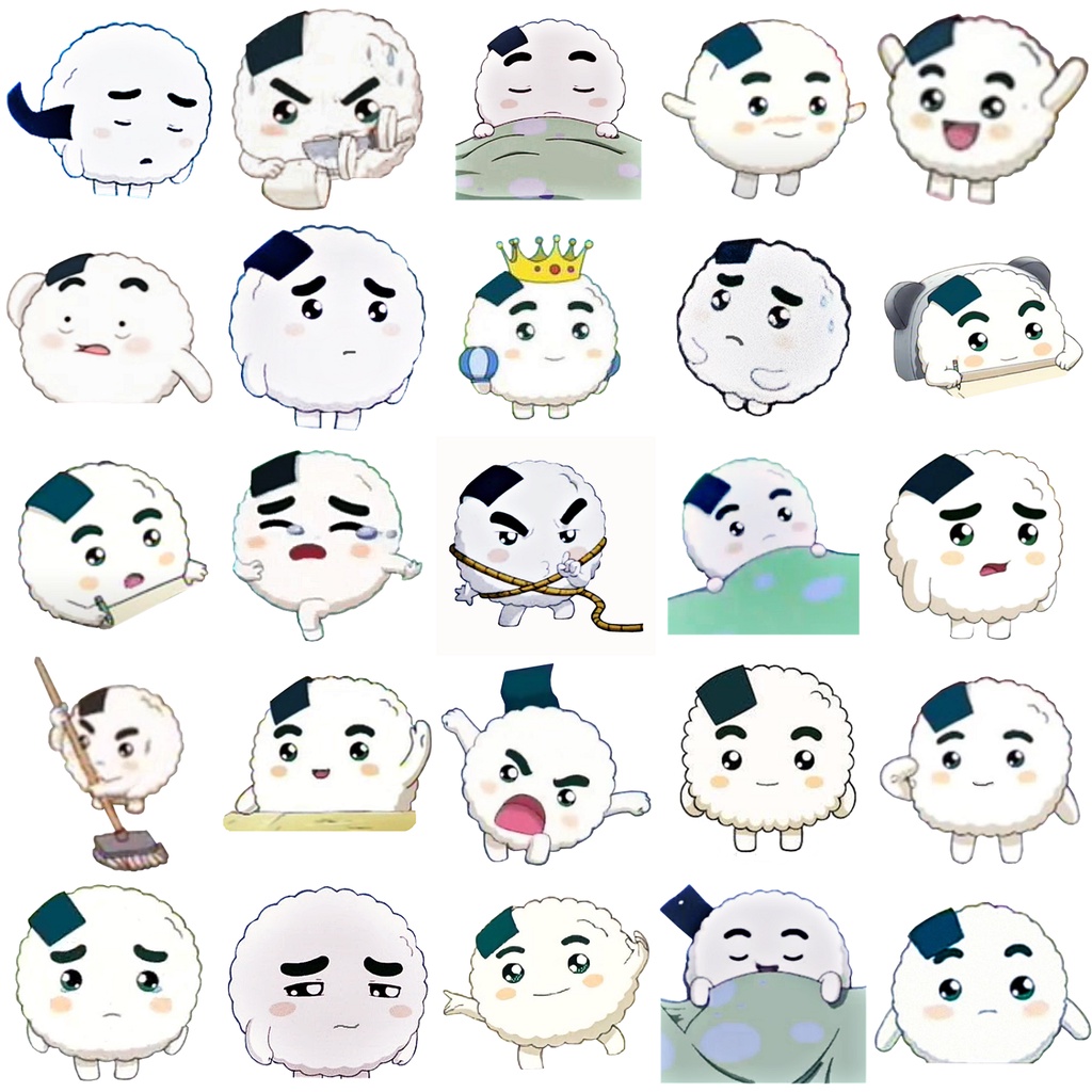 Jual Koongya Rice Ball Waterproof Sticker Pack include 25 pcs | Shopee ...