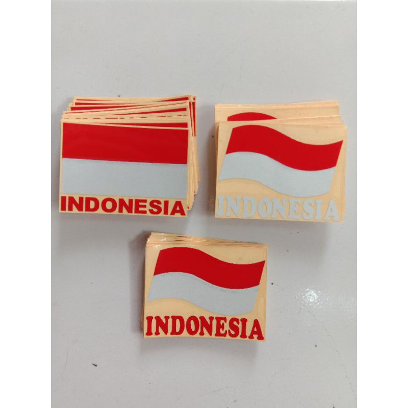 Jual STICKER BENDERA INDONESIA CUTTING STIKER MOTOR STICKER MOBIL ...