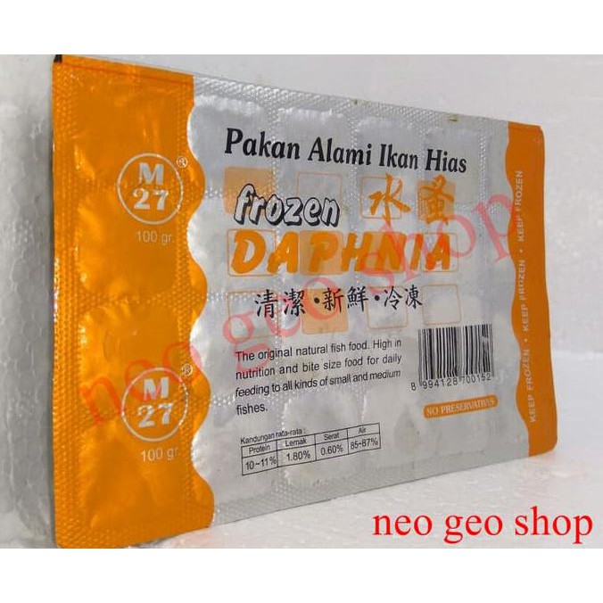 Jual Kutu Air Beku / Frozen Daphnia 100Gr | Shopee Indonesia