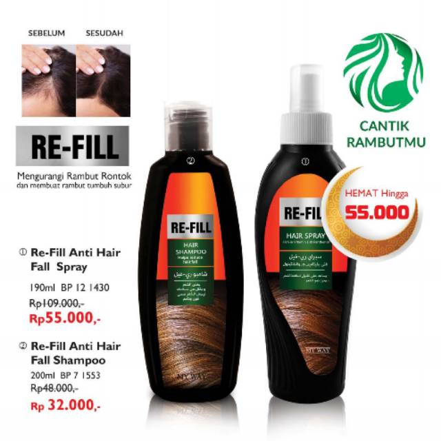 Jual Refill hair shampoo dan hair spray (my way) | Shopee Indonesia