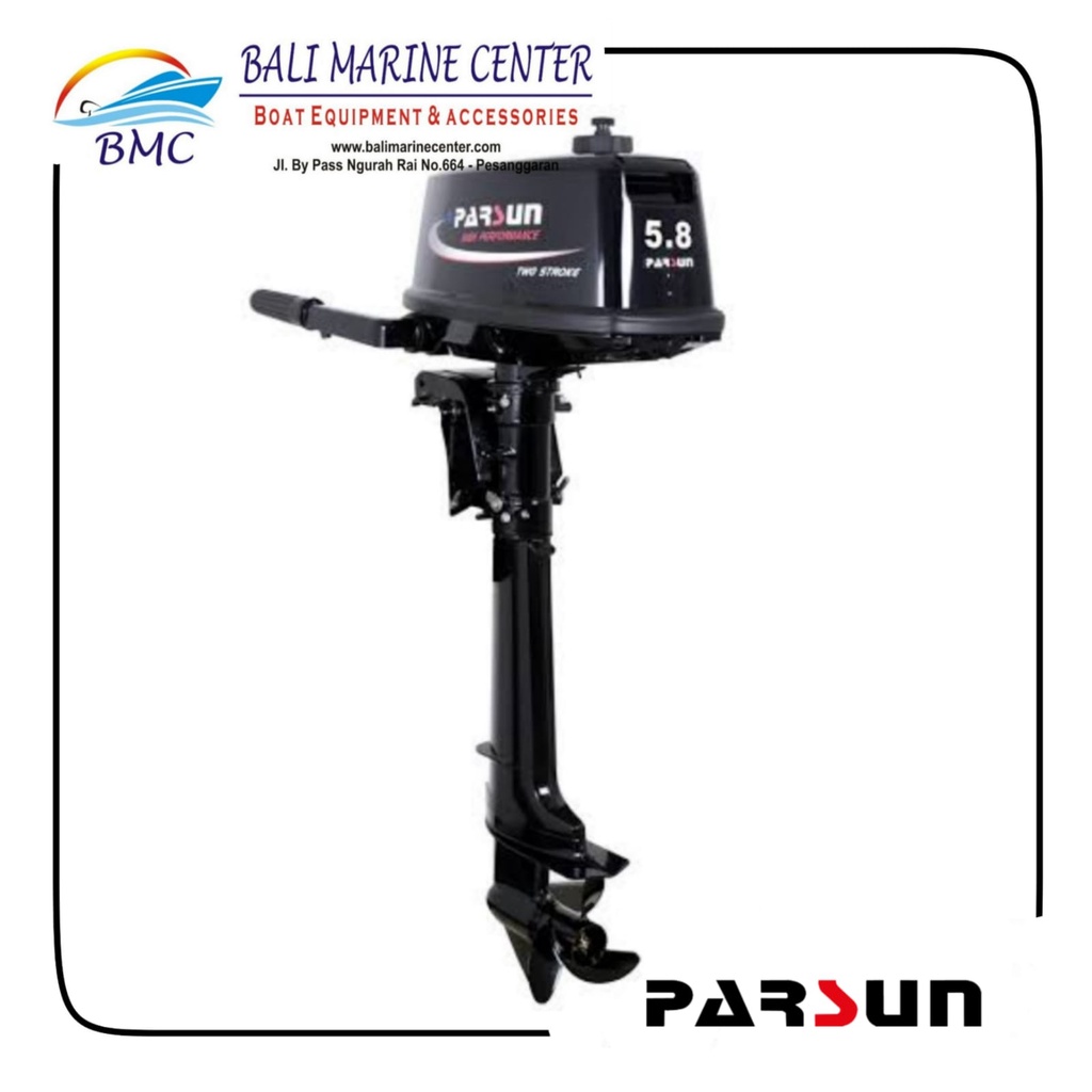 Jual MESIN TEMPEL PARSUN OUTBORN ENGINE 5,8BMS 2 STROKE | Shopee Indonesia