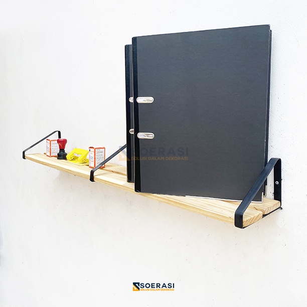 Jual TRIN Rak Dinding 1 Meter Tempel Gantung Ruang Kerja Kantor Ambalan ...