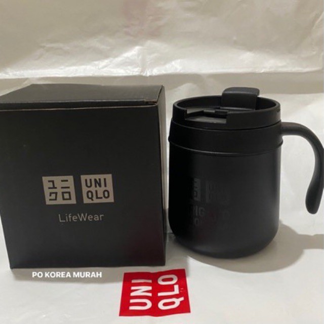 Jual THERMAL MUG ARIGATO UNIQLO BLACK | Shopee Indonesia