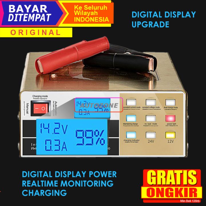 Jual Charger Aki Motor Dan Mobil Otomatis Accu Kering Dan Basah Lead ...