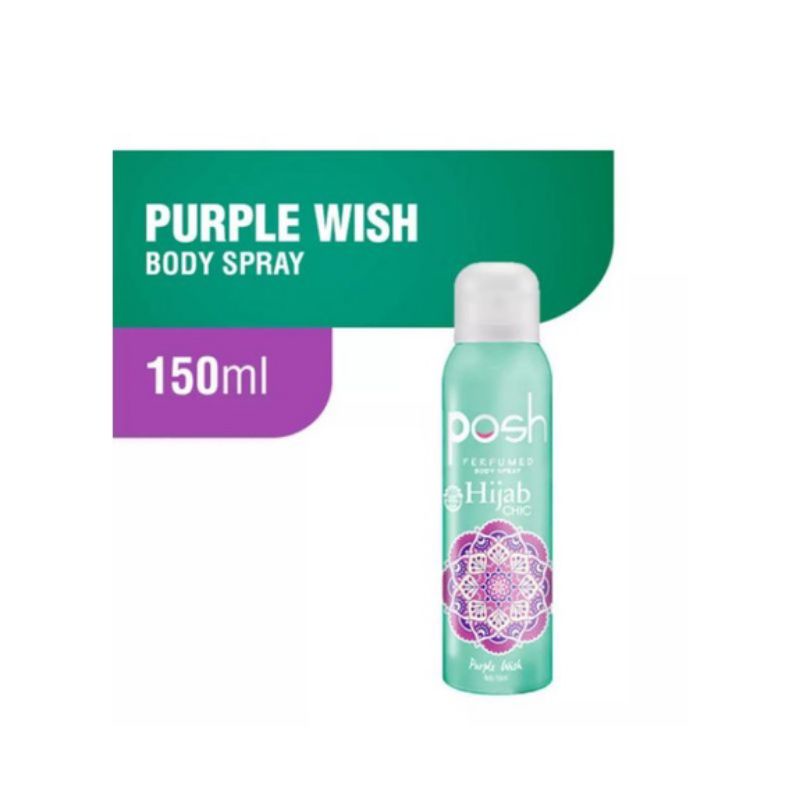 Jual parfum posh hijab 150 ml /posh body spray /blossom ,purple ,winter ...