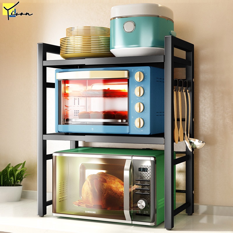 Jual Rak oven microwave dapur yang dapat ditarik, rak oven meja multi ...